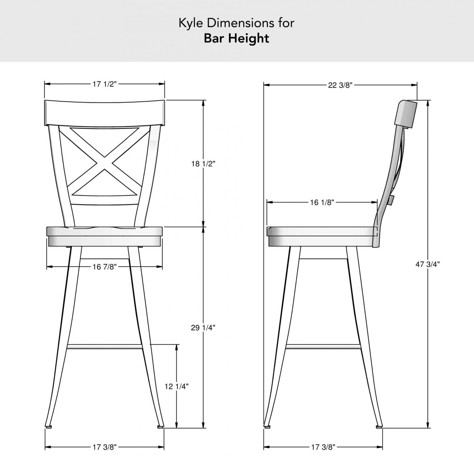 Buy Amisco's Kyle Swivel Counter Bar Stool with Wood Seat & Back