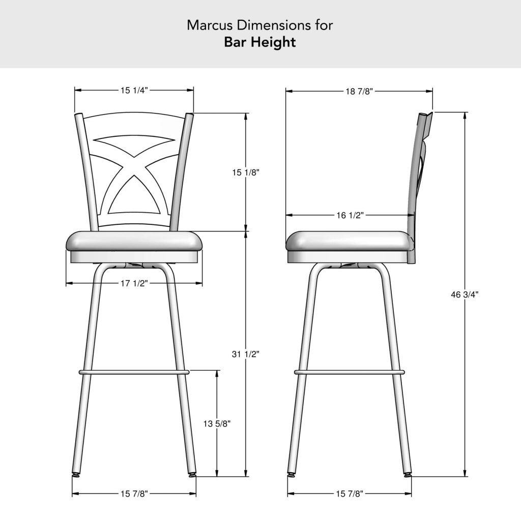 Buy Amisco's Marcus Swivel Bar Stool with X Back - Free shipping!