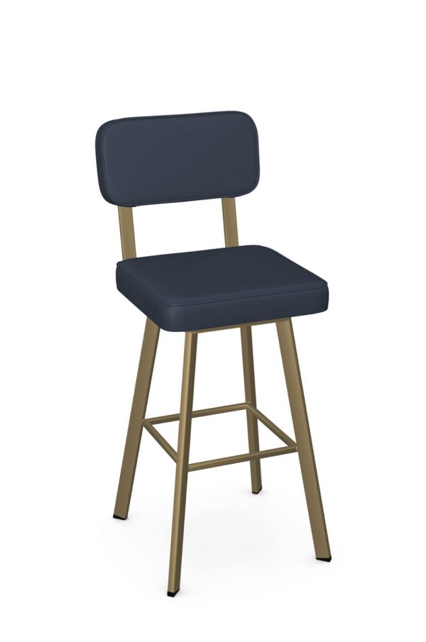 Buy Amisco's Brixton Upholstered Swivel Bar Stool - Free shipping!