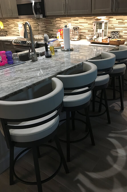 Amisco Ronny Swivel Stool - Free Shipping! • Barstool Comforts