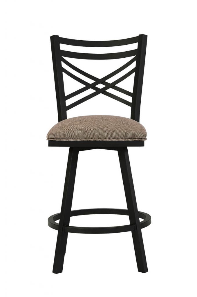 Buy Wesley Allen's Raleigh Swivel Stool with Back - Free shipping!