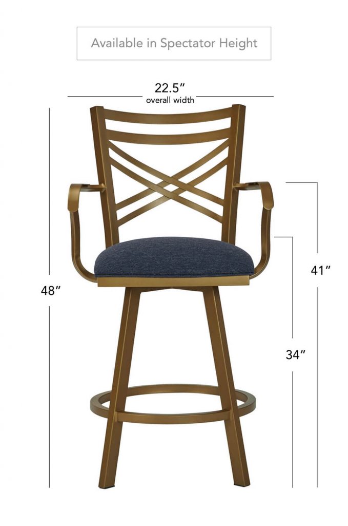 Buy Wesley Allen's Raleigh Swivel Stool with Back - Free shipping!