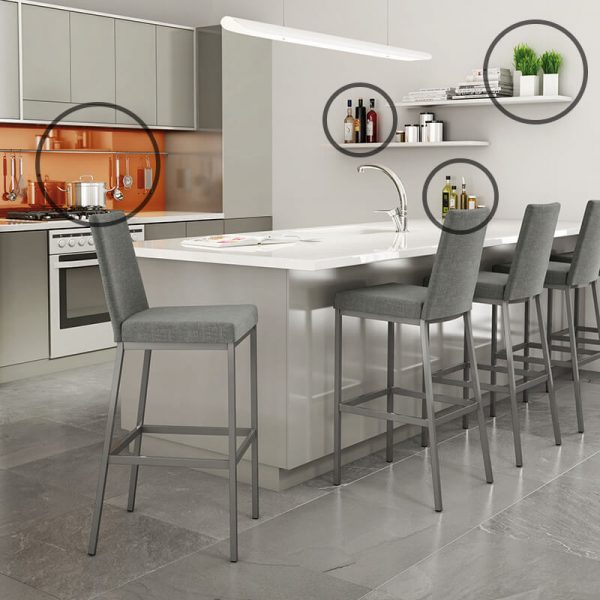 Designing with Gray Bar Stools – Barstool Comforts