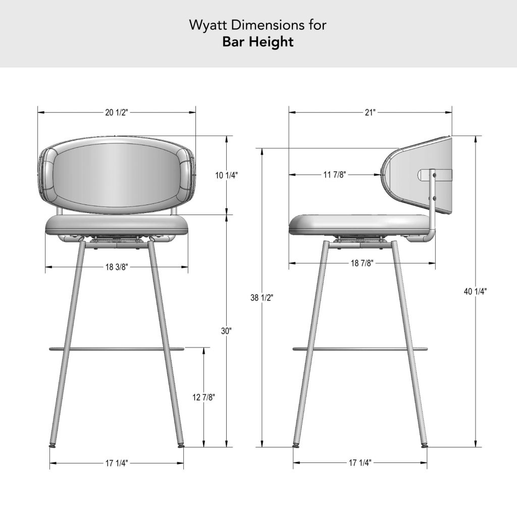 Buy Amisco's Wyatt Modern Swivel Low Back Bar Stool – Barstool Comforts