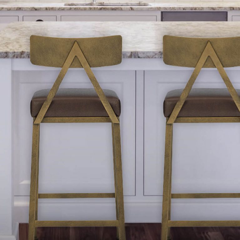 Luxury Gold Bar & Counter Stools • Barstool Comforts