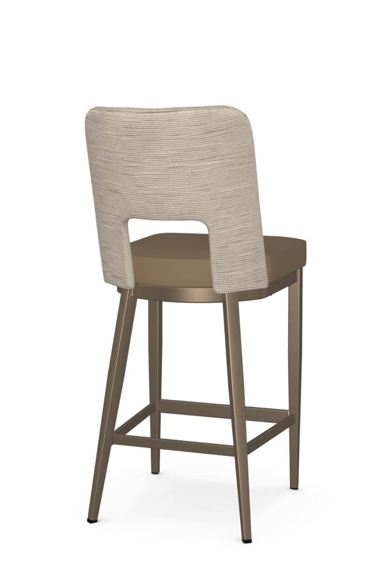 Buy Amisco's Chase Transitional Bar Stool with Back – Free Shipping!