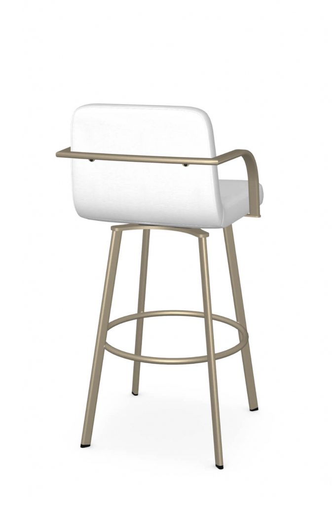 Buy Amisco's Tricia Modern Swivel Stool with Low Back and Arms