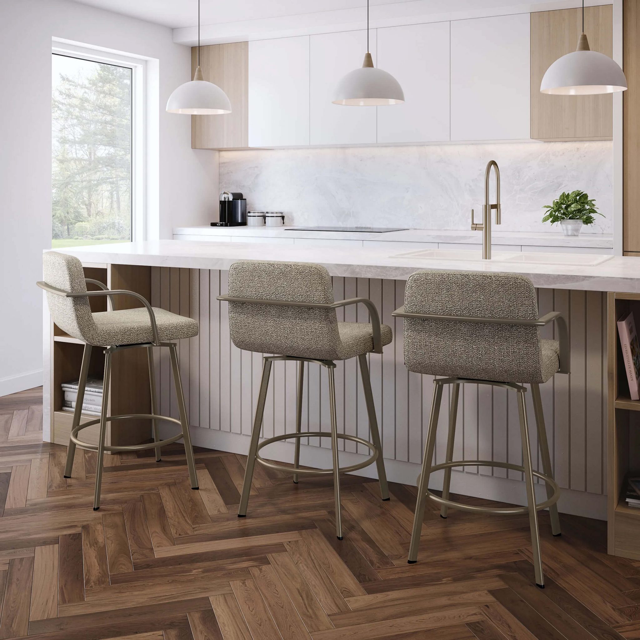 Buy Amisco's Ethan Modern Low Back Bar Stool - Free shipping!