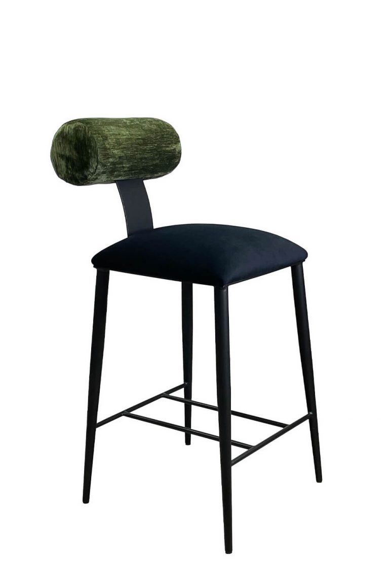 Buy Wesley Allen's Luca Modern Rolled Back Bar Stool - Free Shipping!