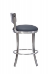 Buy Wesley Allen's Baltimore Swivel Stool in Stainless - Free shipping!