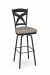 Amisco Marcus Swivel Stool w/ Cross Back Design - Free shipping!