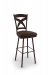 Amisco Marcus Swivel Stool w/ Cross Back Design - Free shipping!