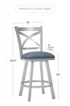 Buy Wesley Allen's Edmonton Swivel Kitchen Bar Stool with Back