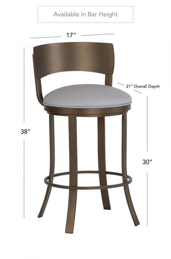 Buy Wesley Allen's Baltimore Swivel Stool with Low Back - Free shipping!