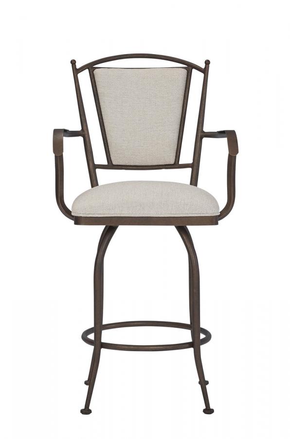 Buy Wesley Allen's Durham Swivel Bar Stool with Back - Free shipping!