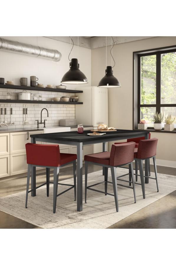 Buy Amisco's Ethan XL Modern Low Back Bar Stool - Free Shipping!