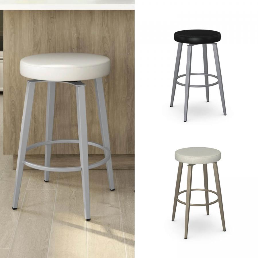 Buy Amisco's Zip Backless Modern Swivel Stool -- Free Shipping!