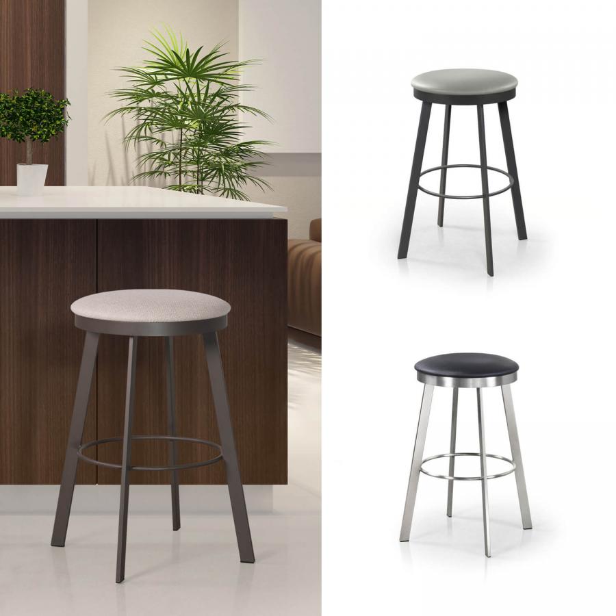 Buy Trica's Ally Backless Swivel Modern Bar Stool - Free shipping!