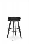 Buy Amisco's Bryce Backless Swivel Bar Stool with Handle Pull