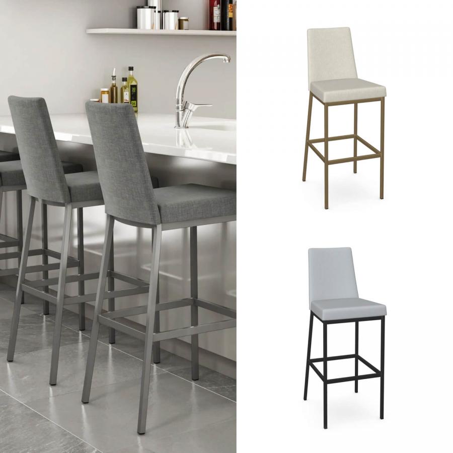 Buy Amisco's Linea Upholstered Modern Bar Stool - Free shipping!