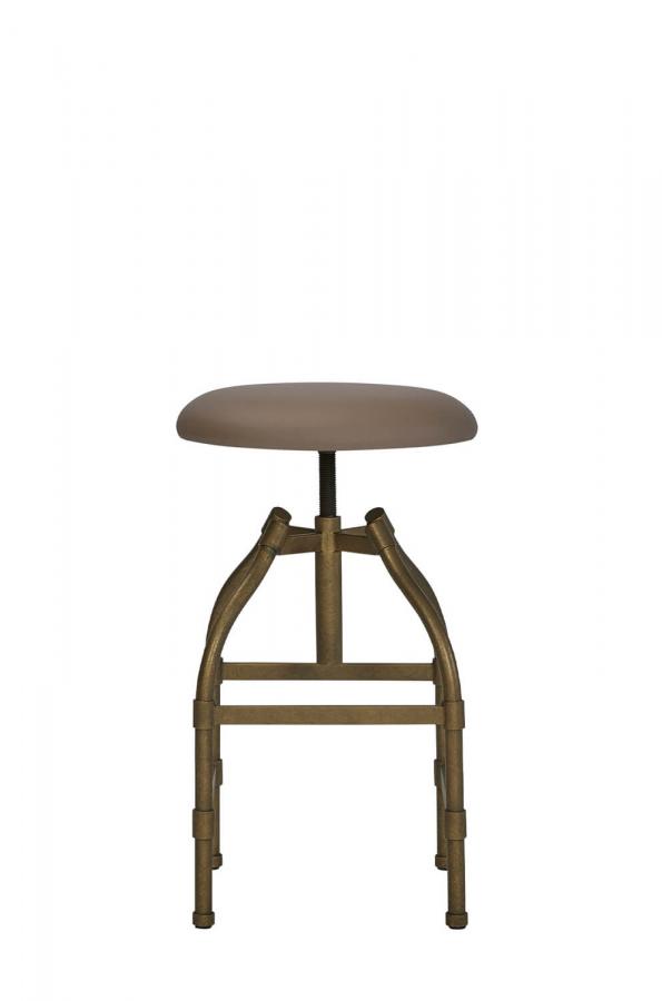 Buy Wesley Allen's Dodge Backless Industrial Adjustable Bar Stool
