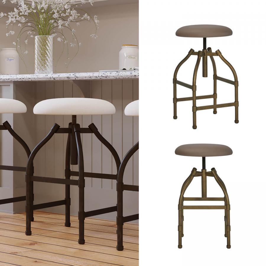 Buy Wesley Allen's Dodge Backless Industrial Adjustable Bar Stool