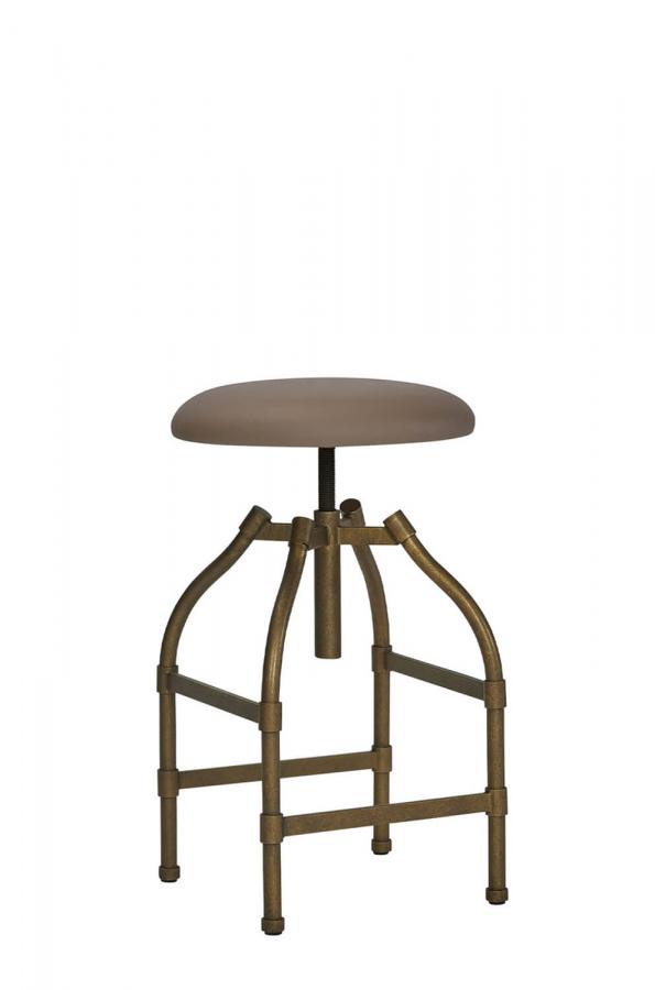 Buy Wesley Allen's Dodge Backless Industrial Adjustable Bar Stool