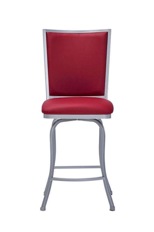 Buy Wesley Allen's Morrison Upholstered Luxury Iron Swivel Counter Stool
