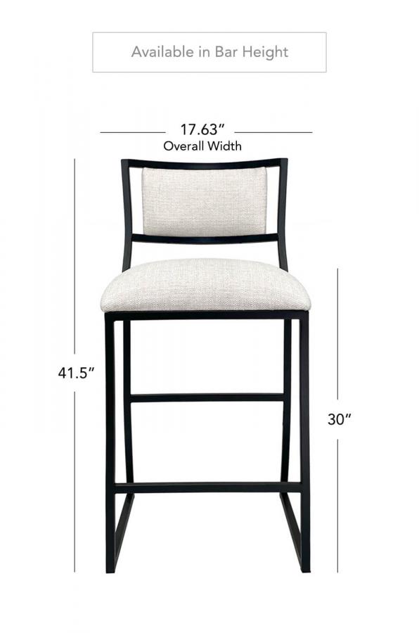 Buy Wesley Allen's Modern Ki Bar Stool with Back - Free shipping!