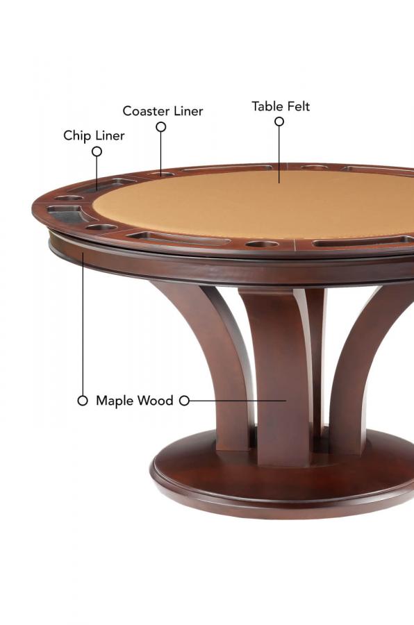 Buy Darafeev's Treviso 8-Player Convertible Round Poker Table