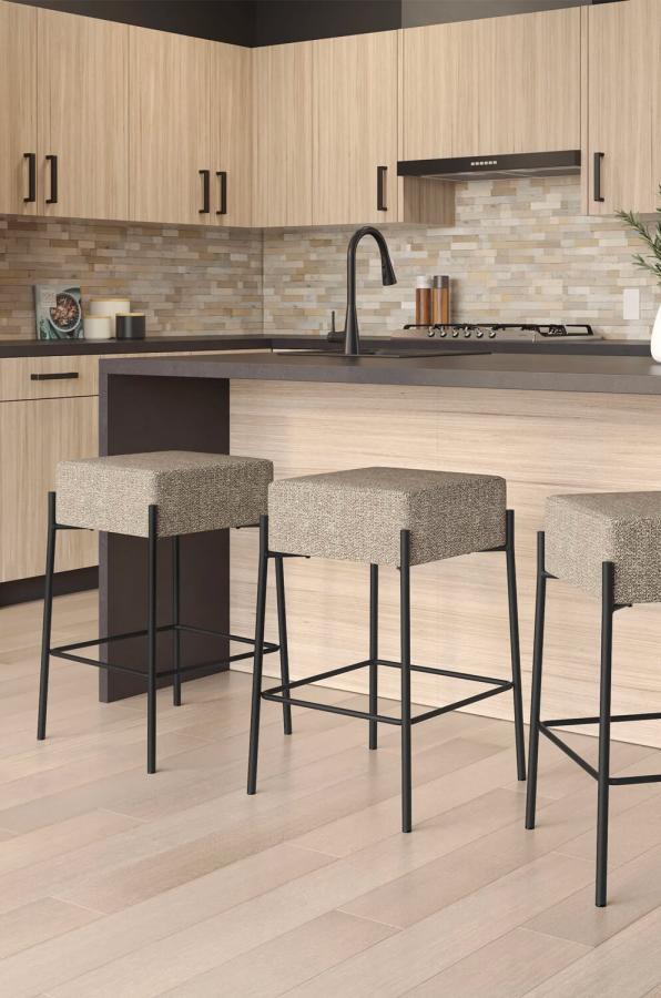 Buy Amisco's Otis Modern Backless Bar Stool - Customize Now!
