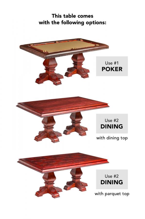 Darafeev's Barcelona 6-Player Rectangle Poker Table – Barstool Comforts