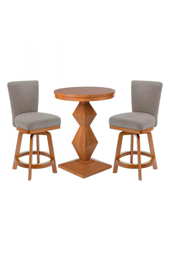 Darafeev's Euclid 3-Piece Bar Height Pub Table Set • Barstool Comforts