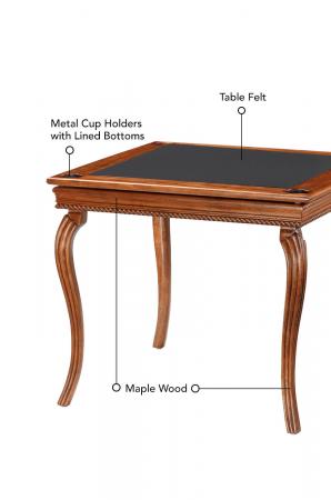 Darafeev's Vancouver 4 Player Convertible Poker & Dining Table