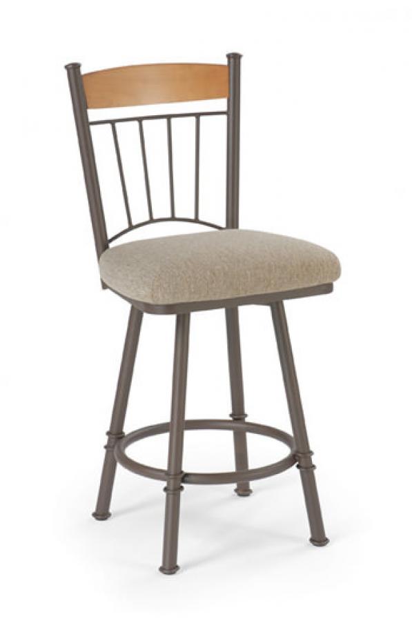 Buy Trica's Allan Swivel Counter Stool w/ High Back - Free shipping!