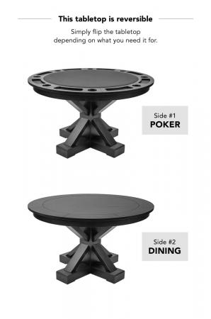 Buy Darafeev's Trestle 5-Piece Wood Convertible Game & Dining Table Set