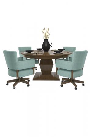 Buy Darafeev's Euclid 5 Pc Convertible Game Dining Table Set / With Wheels
