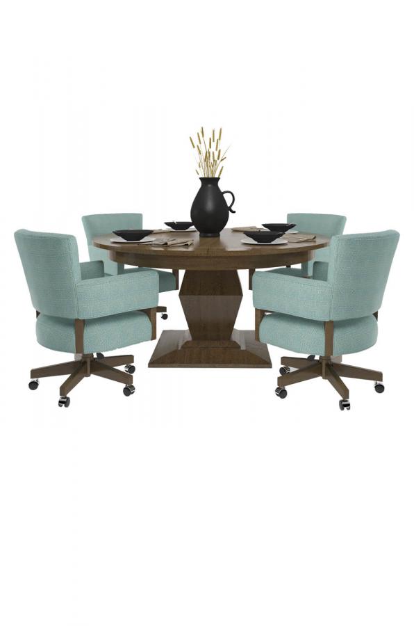 Buy Darafeev's Euclid 5 Pc Convertible Game Dining Table Set / With Wheels