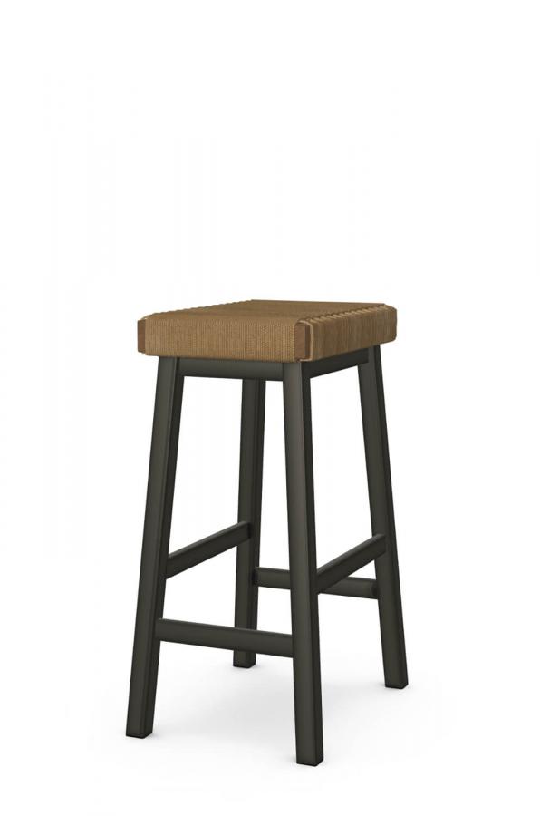 Buy Amisco's Tyler Farmhouse Backless Stool - Danish Cord Seat