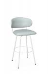 Buy Amisco's Wyatt Modern Swivel Low Back Bar Stool • Barstool Comforts