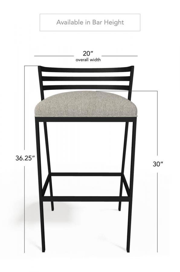 Buy Wesley Allen's Arlo Modern Bar Stool with Low Back - Free shipping!