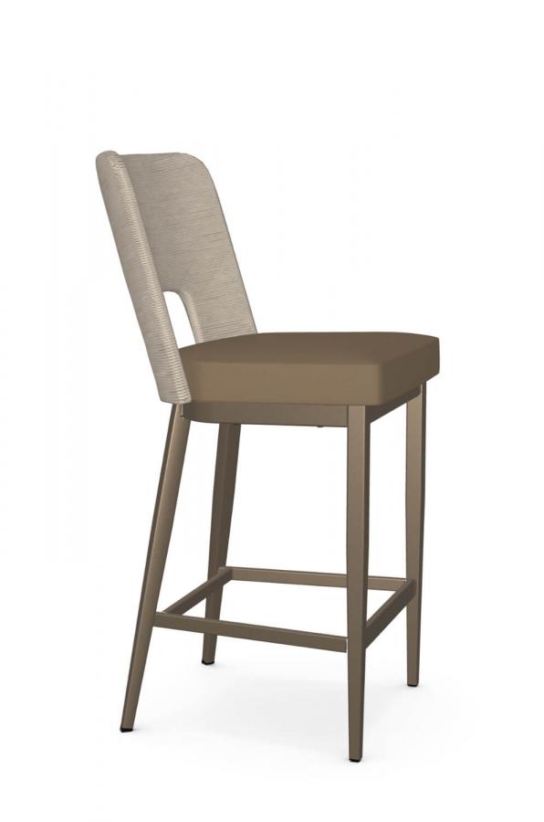 Buy Amisco's Chase Transitional Bar Stool with Back – Free Shipping!