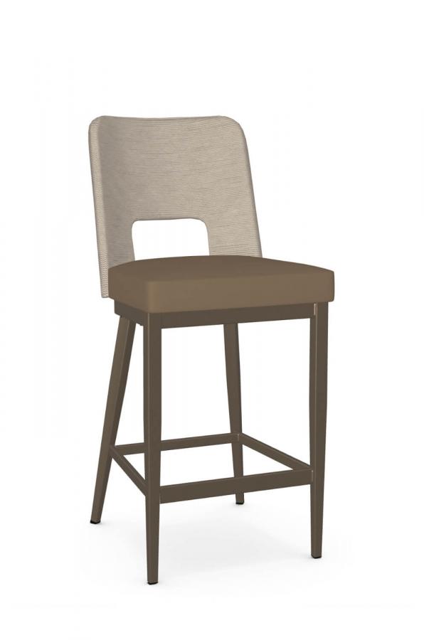 Buy Amisco's Chase Transitional Bar Stool with Back – Free Shipping!