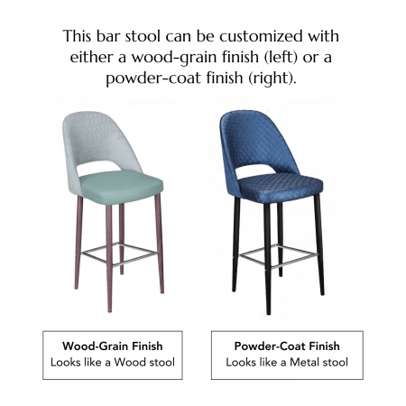 Buy Catherine Transitional Bar Stool with Back – Commercial Grade