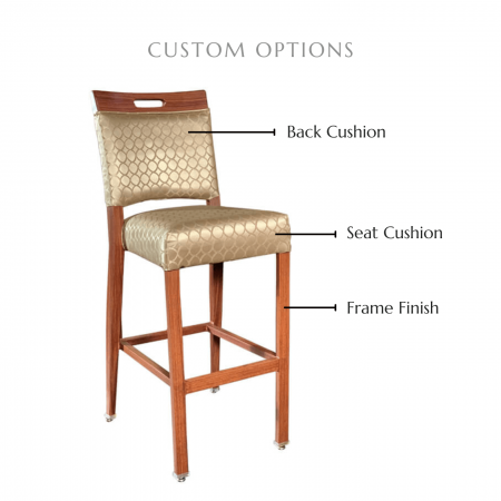 Charlotte Bar Stool with Handle Back – Commercial Grade