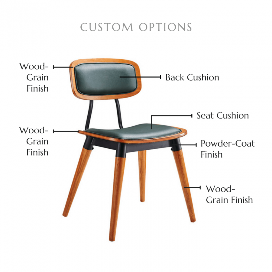 Ingrid Industrial Dining Chair – Commercial Grade