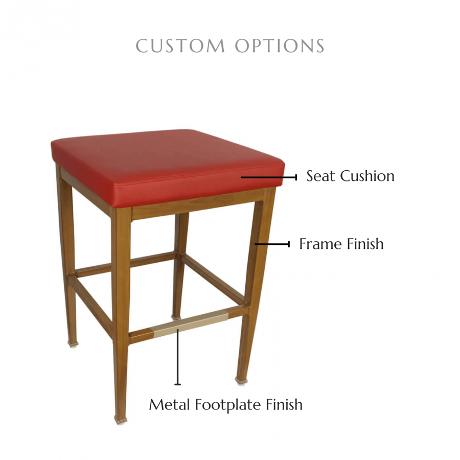 Aiden Modern Backless Bar Stool – Commercial Grade