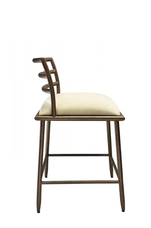 Buy Wesley Allen's Modern Harmony Bar Stool with Low Back – Barstool ...