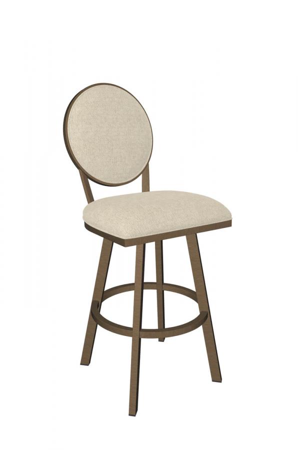 Buy Wesley Allen's Marquise Transitional Bar Stool with Oval Back ...