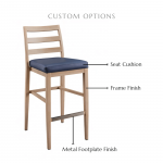 Buy Claire Contract Grade Bar Stool with Ladder Back